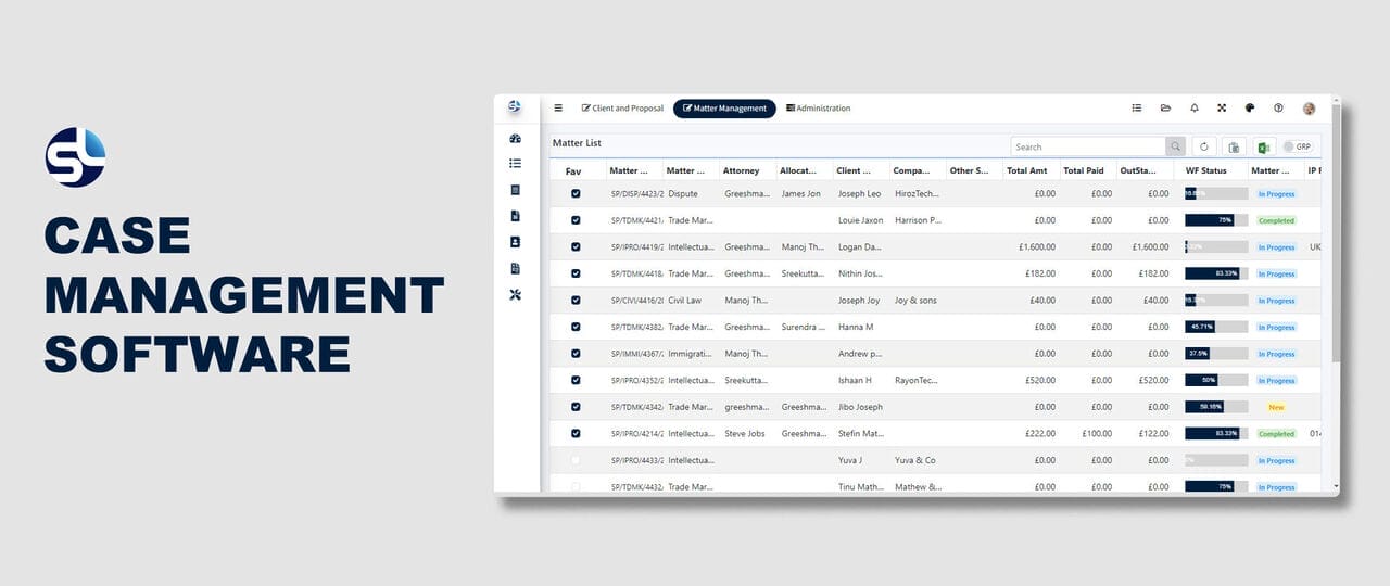 Case Management Software - legal software - Case management